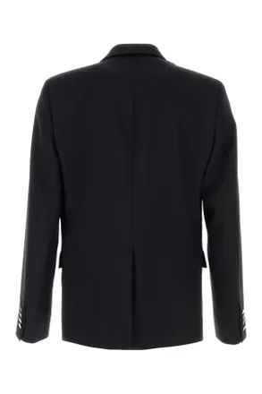 Gucci Mens Midnight Blue Wool Blazer Bluered Jacket