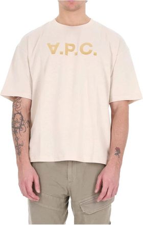 A.P.C. A.p.c., Homme, Tops, Beige, Taille: XL T-Chemises