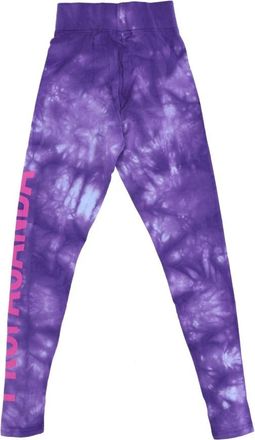 PROPAGANDA Lila Tie-Dye Leggings Damen Bequem - - Trousers - Damen - Lila - XS