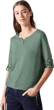 Cecil Damen 313172 Fenja T-Shirt, Raw Salvia Green, XXL EU