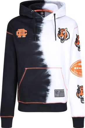 Recovered Clothing Hooded Sweatshirt Hoodie Kapuzenpullover - NFL - Cincinnati Bengals Ink Dye Effect BlackOn White 3XL