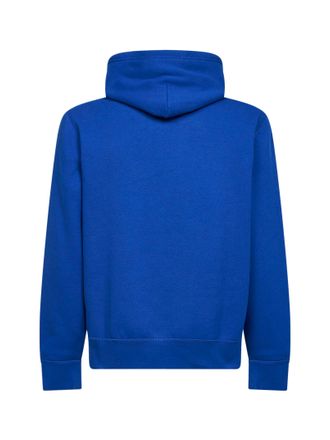 Polo Ralph Lauren Mens Pacific Royal Cotton Blend Hoodie Blue Sweatshirts Sweater