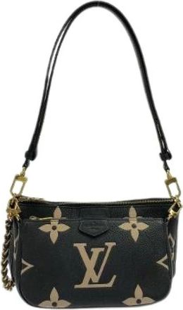 Louis Vuitton Sac bandouli&egrave;re Pre-owned Monogram Empreinte Multi Pochette Accessoires - Femme - Pre-owned - Noir - Taille: ONE Size