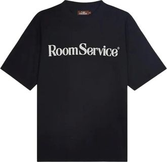 Late Checkout t-shirt en coton à imprimé Room Service - Noir
