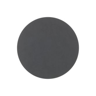 Lind DNA LindDNA Tischset Circle aus Recyceltem Leder in der Farbe Anthrazit, Ma&szlig;e: 30cm x 30cm x 0,2cm, 981173