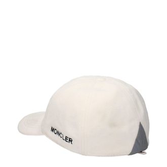 Moncler Mens White Polyester Cap (baseball Hat)