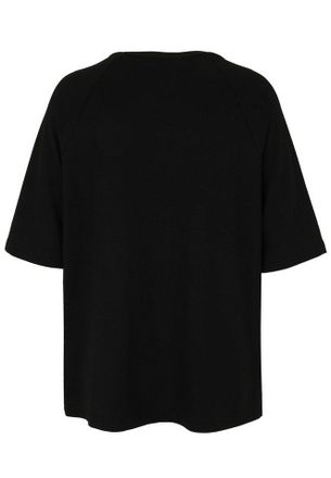 Doris Streich Sweatshirt mit Grafik-Motiv und langem Halbarm