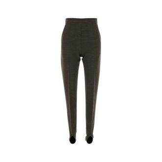 Jil Sander Mud Stretch Wool Blend Pant - - Trousers - Damen - Braun - L