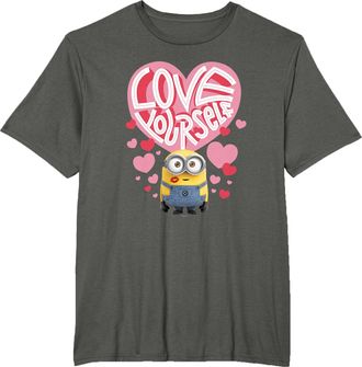 MINIONS Minions Valentines Day Bob Love Yourself Hearts T-Shirt