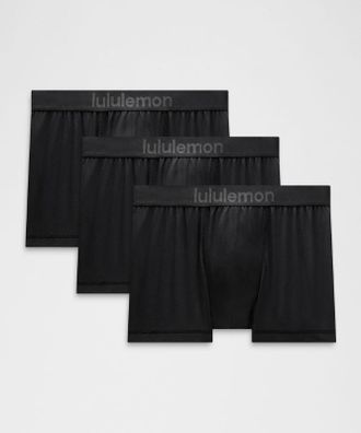 lululemon Always In Motion Boxershorts 3er-Pack f&uuml;r M&auml;nner - 8 cm - Gr&ouml;&szlig;e XL in Black