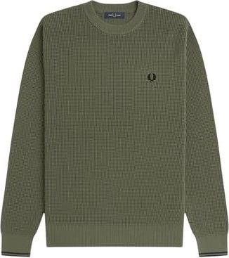 Fred Perry Pull gaufr&eacute; en coton