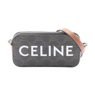 Celine Sac bandouli&egrave;re vintage en toile monogramme Pre-owned - Femme - Pre-owned - Brun - Taille: ONE Size