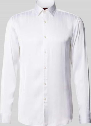 HUGO BOSS Slim Fit Businesshemd aus reiner Viskose Modell KENNO