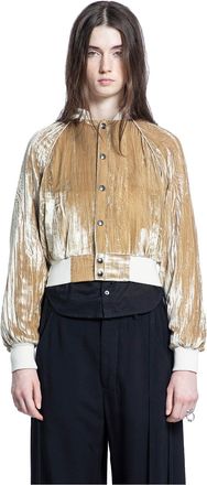 Ann Demeulemeester Arya Bomber in Froiss&eacute; Velvet