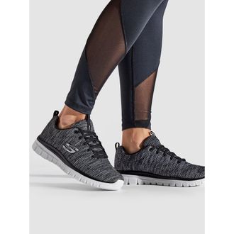 Skechers Sneakers Skechers Twisted Fortune 12614/BKW Grau