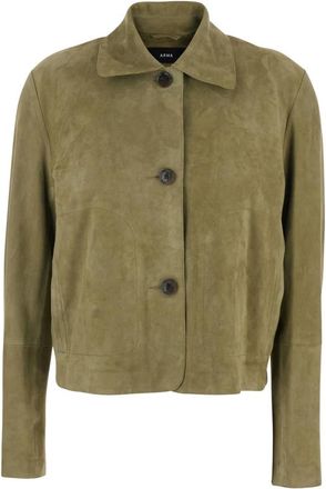 Arma Femme, Vestes, Vert, Taille: 42 FR Emy Suede Jacket
