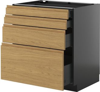 IKEA METOD / KNIVSHULT Unterschr., 4 Fronten/4 Schubladen