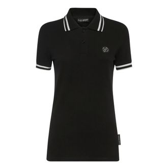 Plein Sport Femme, Tops, Noir, Taille: 38 FR Polo Ss