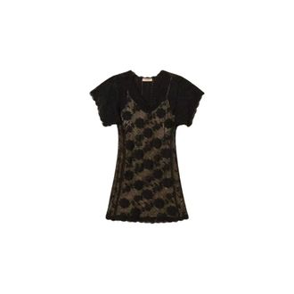 Twinset Damen, Kleider, Schwarzk, XSGr&ouml;&szlig;e
