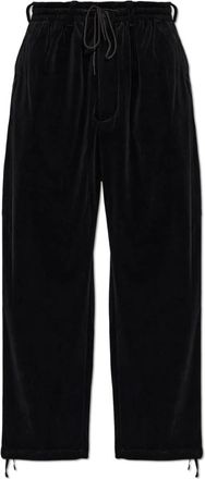 Yohji Yamamoto Samt-Cordhose mit schmal zulaufendem Bein - - Trousers - Herren - Schwarzk - L