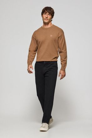 Polo Club Chinohose Vanya schwarz mit Polo Club Stickerei