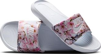 Nike Femme VICTORI One Slide Print Slippers, Blanc, 40.5 EU