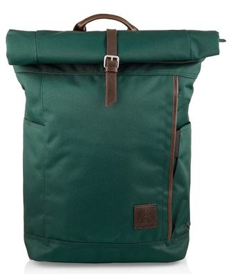 Invicta Urban Lux Rucksack, Unisex-Rucksack, f&uuml;r Erwachsene, Gr&uuml;n, Einheitsgr&ouml;&szlig;e