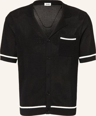 Drykorn Drykorn Strickhemd Flaviro Relaxed Fit schwarz