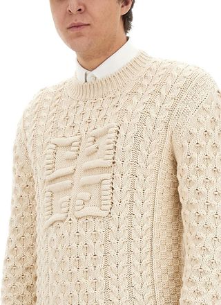 Givenchy Logo-Embroidered Cotton Sweater - Beige
