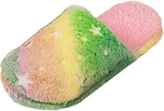 Generic Pantoufles chaudes pour femme - Doublure moelleuse - En feutre &agrave; m&eacute;moire de forme - Ferm&eacute;s - Chaussons douillets avec semelle en caoutchouc souple - C