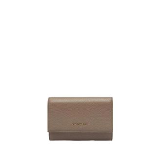 Coccinelle Geldb&ouml;rse aus weichem genarbtem Leder mit Metallic-Effekt - - Accessories - Damen - Beige - ONE SIZE