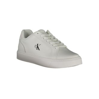 Calvin Klein Logo Embroidered Sneaker - White