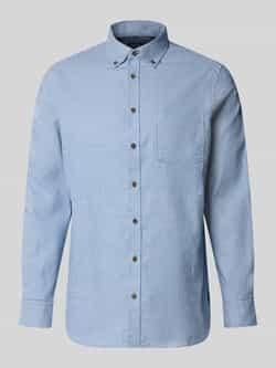 Christian Berg Regular Fit Freizeithemd mit Button-Down-Kragen