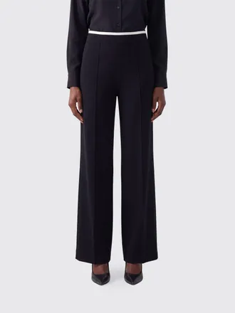 Liu Jo Pantalon large en maille de viscose &agrave; taille &eacute;lastiqu&eacute;e