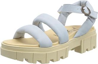 FLY London Femme Jela864fly Sandale Talon, Bleu Ciel, 42 EU