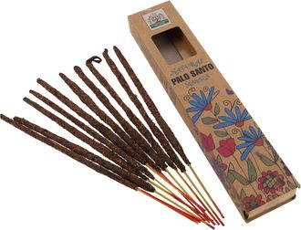 Guru Shop Natürliche Handgerollte ORKAY Räucherstäbchen aus Süd Indien - Palo Santo Masala, Braun, 23x4,5x2 cm, Indische Räucherstäbchen