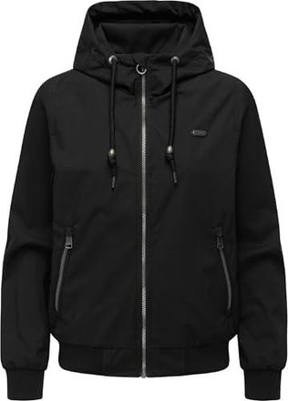 Ragwear Nuggeta Summer YOUMODO Veste de transition l&eacute;g&egrave;re et respirante &agrave; capuche pour femme Tailles XS &agrave; 6XL, Noir, 4XL