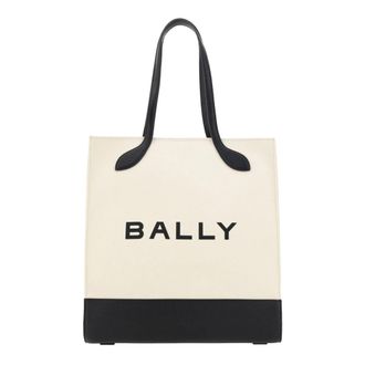 Bally Wei&szlig;e und Schwarze Leder Tote Schultertasche - - Bags - Damen - Beige - ONE SIZE