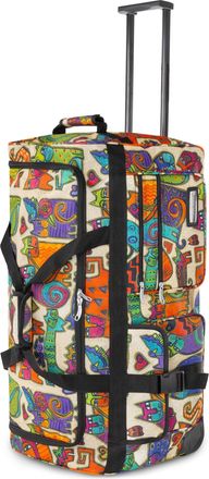 Normani Reisetrolley 80 L Reisetasche mit Rollen und gro&szlig;em Hauptfach Weichgep&auml;ck Trolleytasche - Rolltasche f&uuml;r Reisen, Arbeit oder Freizeit Freedom 80 Liter