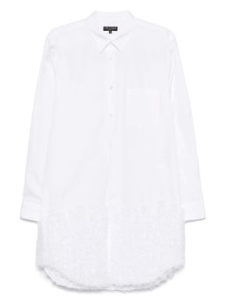 Comme Des Garçons chemise à volants - Blanc