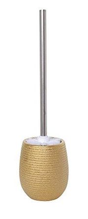 MSV Bad Serie Oman WC Bürste Klobürste Toilettenbürste aus Keramik Gold