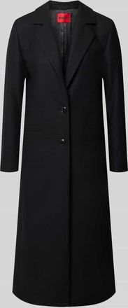 HUGO BOSS Relaxed Fit Mantel aus Woll-Mix Modell Mojeni