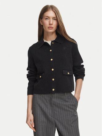 Tommy Hilfiger Strickjacke WW0WW51426 Schwarz Regular Fit