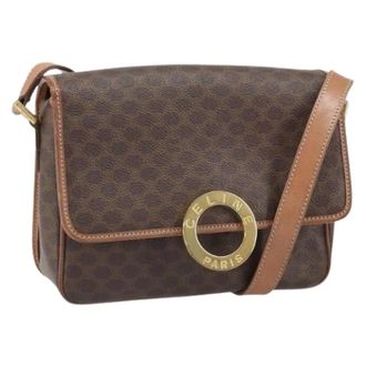 Celine Sac bandouli&egrave;re vintage en plastique doccasion - Femme - Pre-owned - Brun - Taille: ONE Size