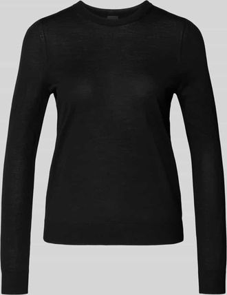 HUGO BOSS Regular Fit Pullover aus reiner Schurwolle Modell FERPINA