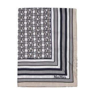 Max Mara Manopesque Twill-Schal - - Accessories - Damen - Blau - ONE SIZE