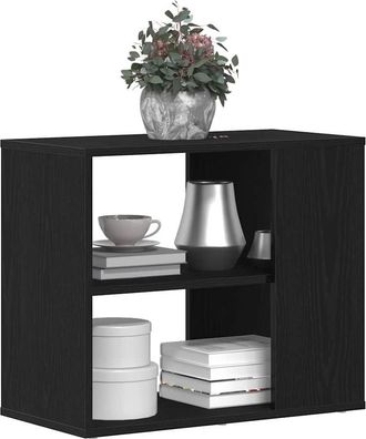 Generic Beistellschrank, Sideboard, Kommode, Beistellregal, Schrank, Mehrzweckschrank, Standregal, 60x30x50cm, Holzwerkstoff(Wei&szlig;) (Schwarze Eiche)