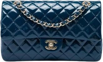 Chanel Sac bandouli&egrave;re Pre-owned Double Flap - Femme - Pre-owned - Bleu - Taille: ONE Size