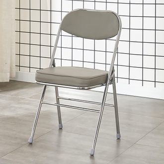 Generic Robuster Klappstuhl aus Metall mit Kunstlederkissen - bequeme Tagungssitze, platzsparendes Design, ideal f&uuml;r Partys und Veranstaltungen