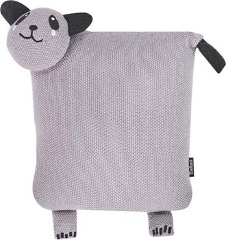 Beliani Beliani - Dekokissen 2er Set Grau Baumwollbezug mit Füllung 35x35 cm Tierform Panda Kinderkissen Wohnzimmer Schlafzimmer Kinderzimmer Deko